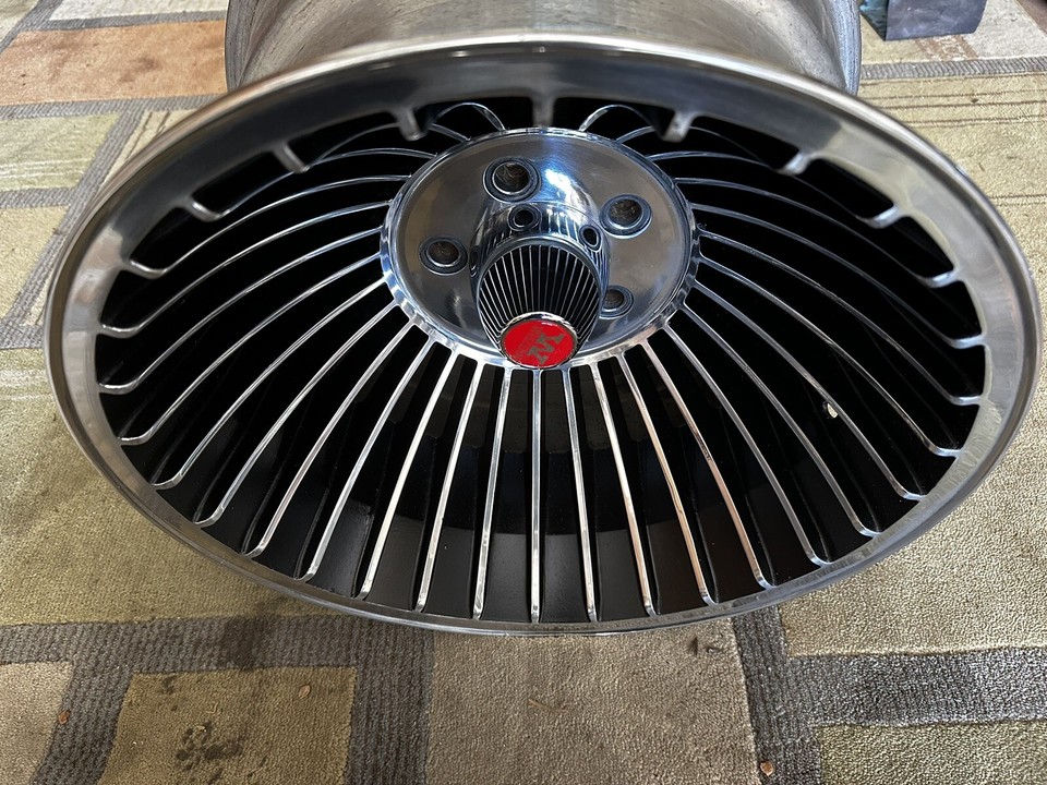 (1) 15x10 WESTERN TURBINE WHEELS 5ON4 1/2 FORD MOPAR VAN 30- SPOKE MAG ...