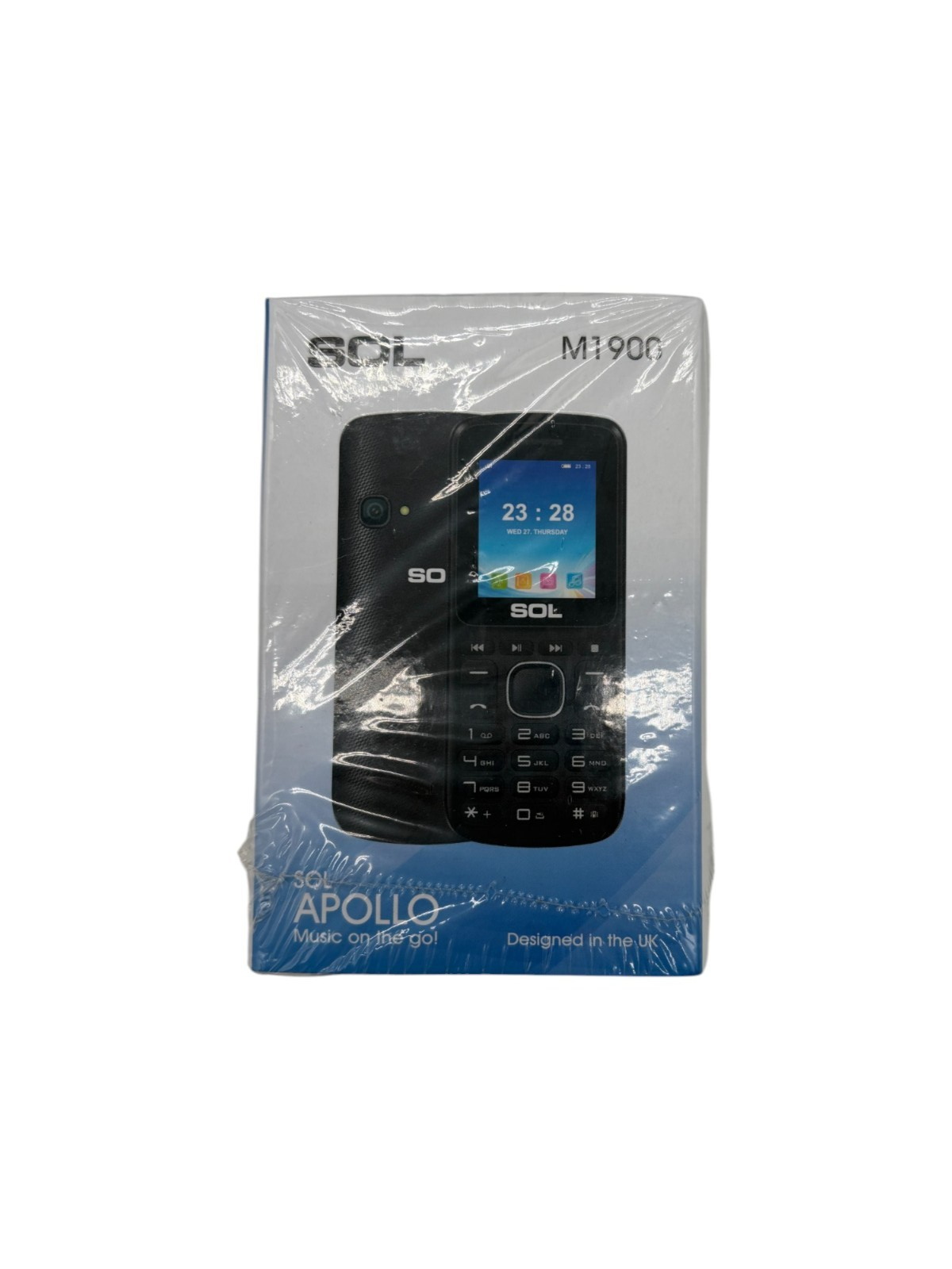 Sol Apollo M1900 Black Dual Sim Unlocked 4MB 2.4" FM Radio Mobile ...