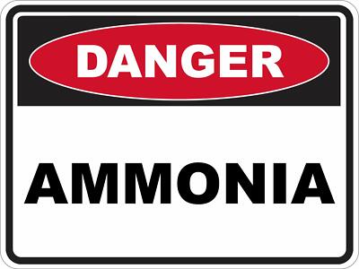 AMMONIA - Danger Safety Sign Placard Sticker Decal OHS WHS | eBay