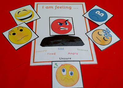 I AM FEELING...board + emotion/expression cards - special needs | eBay UK