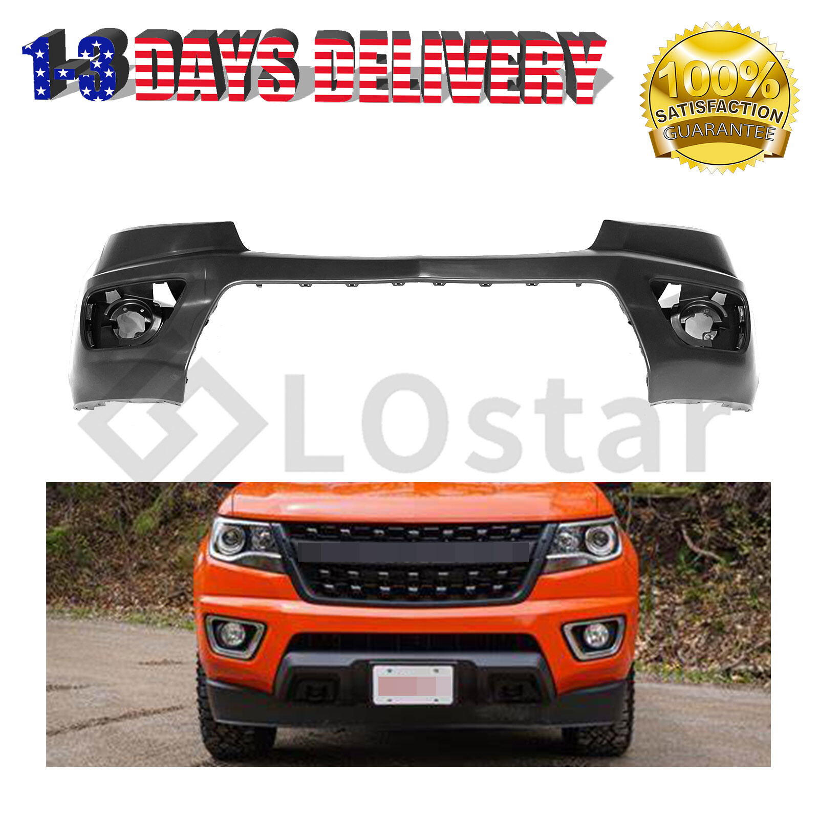 Front Bumper Cover Primed 23484644 For 2015-2020 Chevy Colorado 2.5L 2 ...
