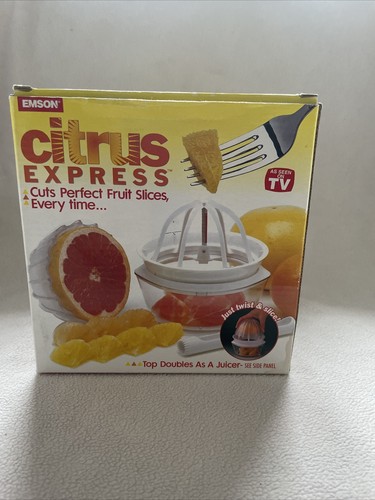 Emson Citrus Express Cuts Slices Cores Juicer Bonus Apple Corer ...
