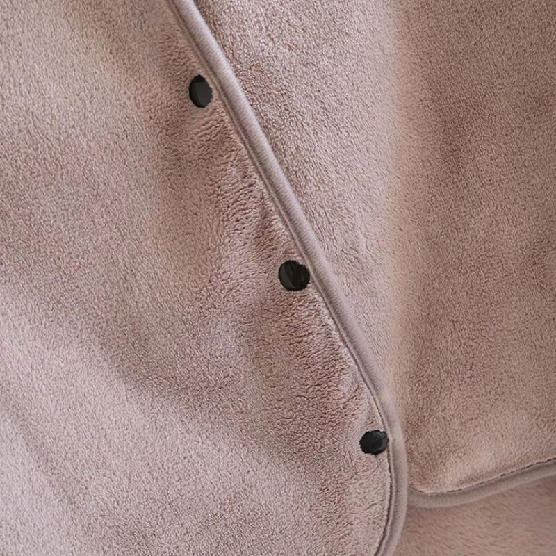 Office Lady Flannel Fleece Coat Furry Cape Blanket Cloak Warm Sleeping ...