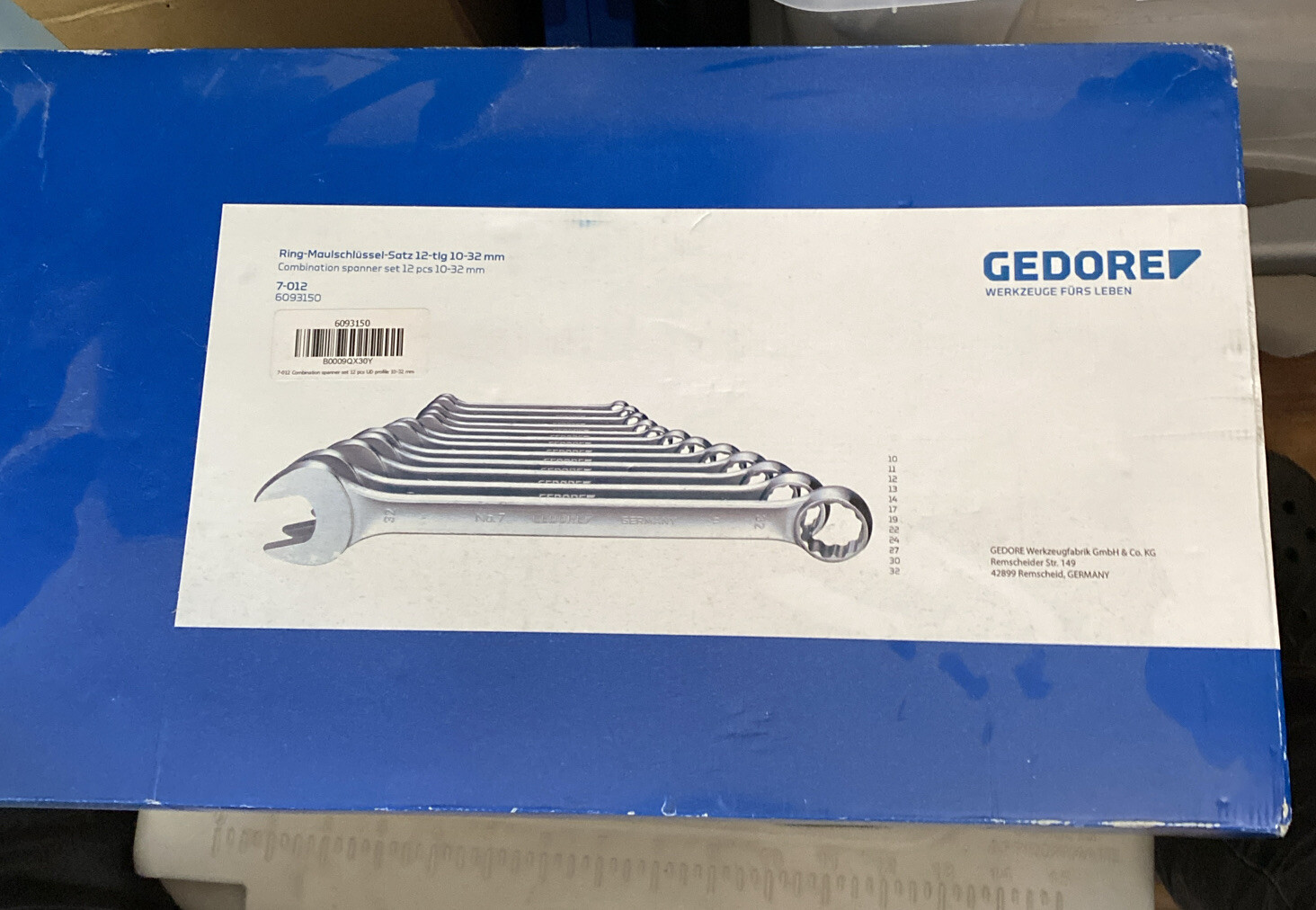 Gedore 6093150 Combination spanner set 12 pcs 10-32 mm for sale online | eBay