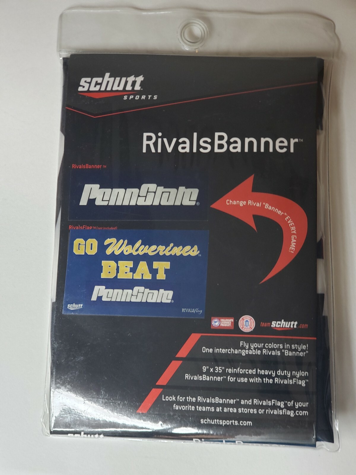 Schutt Rivals Banner Flag michigan wolverines penn state ncaa football ...