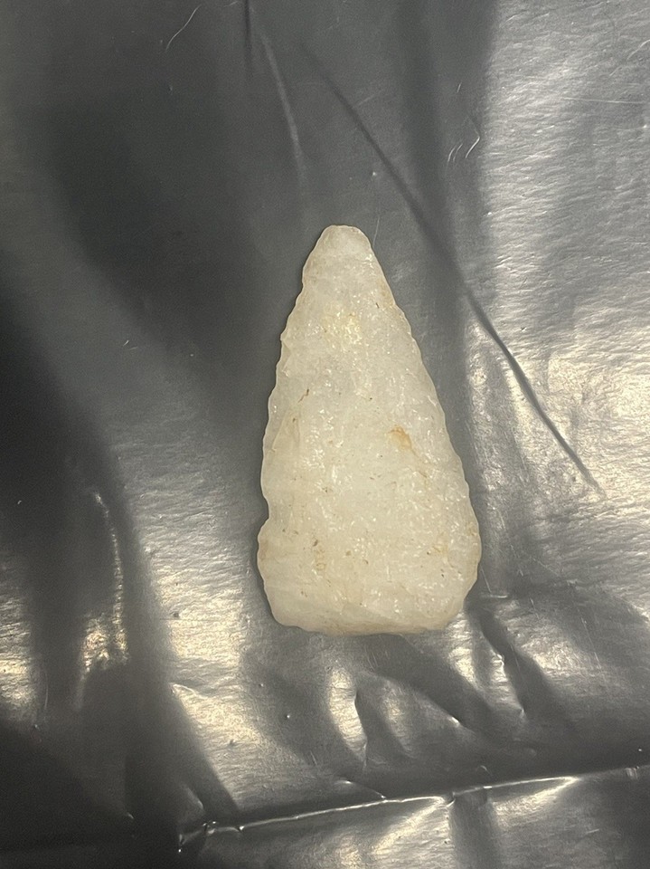 MLC 987 Quartz Crystal Lanceolate Arrowhead Old North Carolina Artifact ...