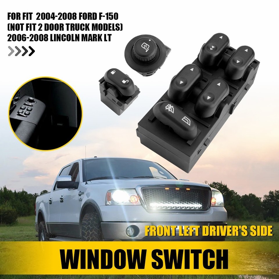 Master Power Window Mirror Door lock Switch For 2004-2008 Ford F-150 ...