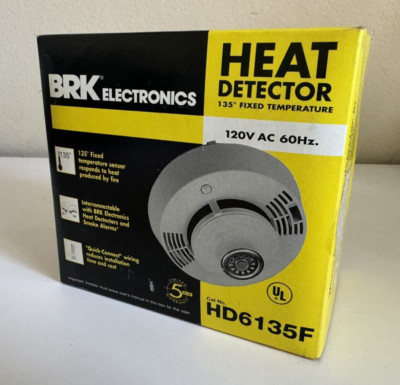 BRK HD6135F Interconnectable 135 Degree Heat Detector | eBay