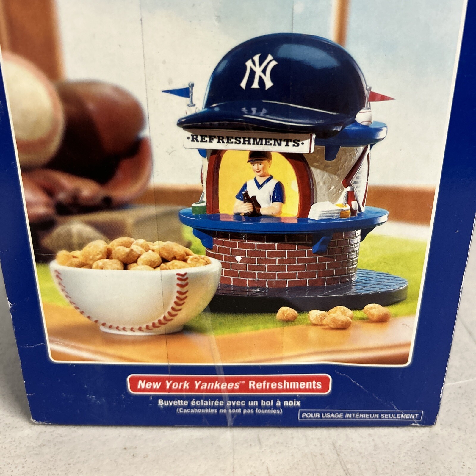NY Yankees Dept 56 Lighted Refreshment Stand With Snack Dish for sale ...