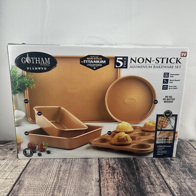 Bakeware set Gotham steel five piece nonstick aluminum bakeware set | eBay