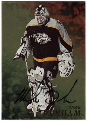 98-99 Be A Player GOLD AUTO Mike DUNHAM - Predators | eBay