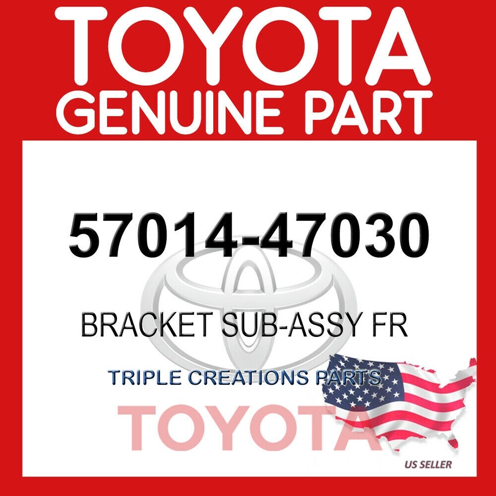 Genuine Toyota 57014-47030 Bracket Sub-Assy Fr Side Member LH ...