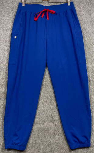 Figs Weston Jogger Scrub Pants Mens L Winning Blue Drawstring Elastic ...