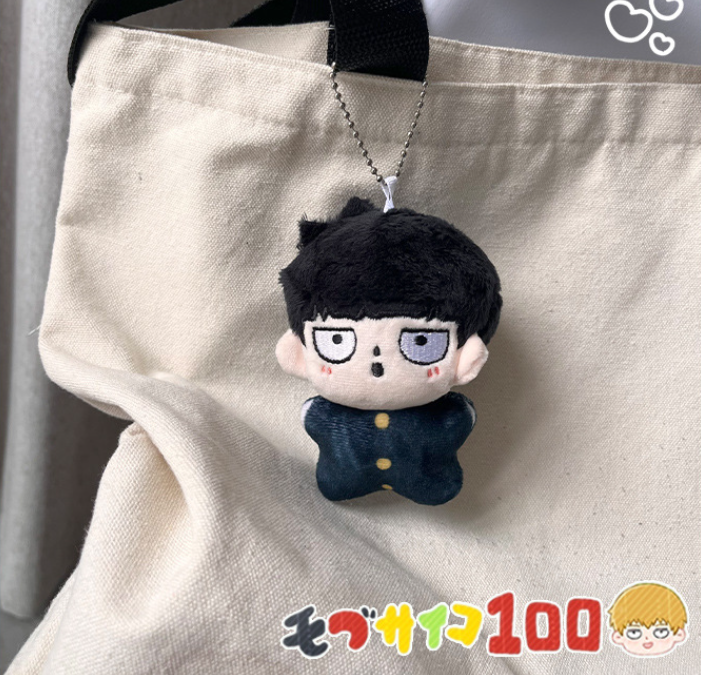 Mob Psycho 100 Anime Figure Plush Doll Mob Keychain Collection Pendants ...