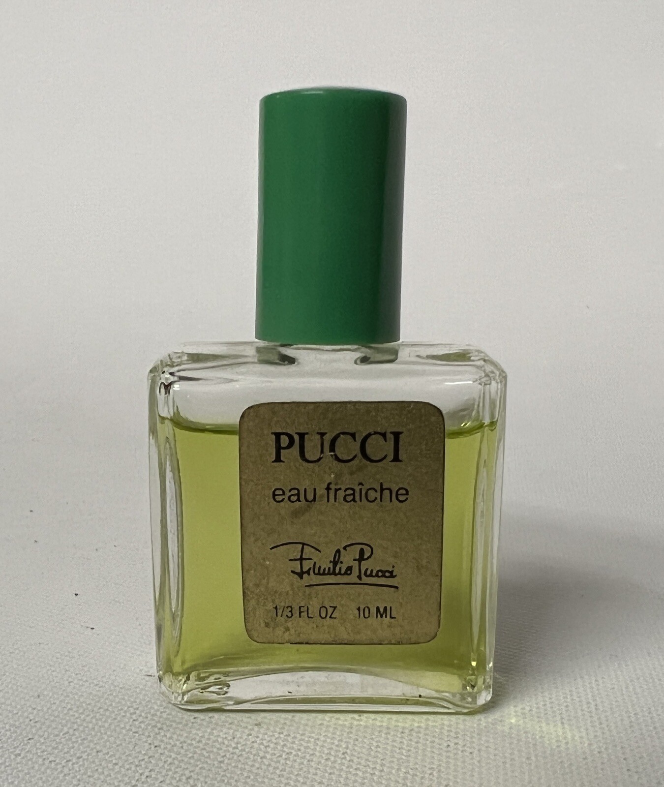 Vintage Pucci Eau Fraiche by Emilio Pucci Miniature Perfume Bottle 1/3 ...
