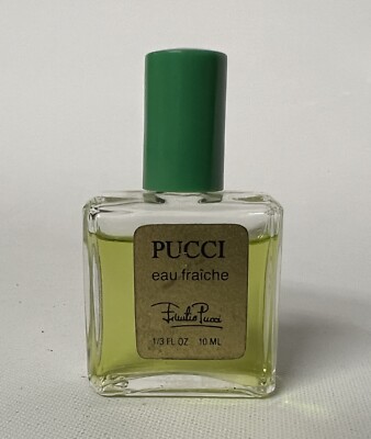 Vintage Pucci Eau Fraiche by Emilio Pucci Miniature Perfume Bottle 1/3 ...