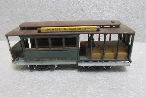HO SCALE POWELL & MASON STs SAN FRANCISCO MUNICIPAL RAILWAY STREET CAR ...