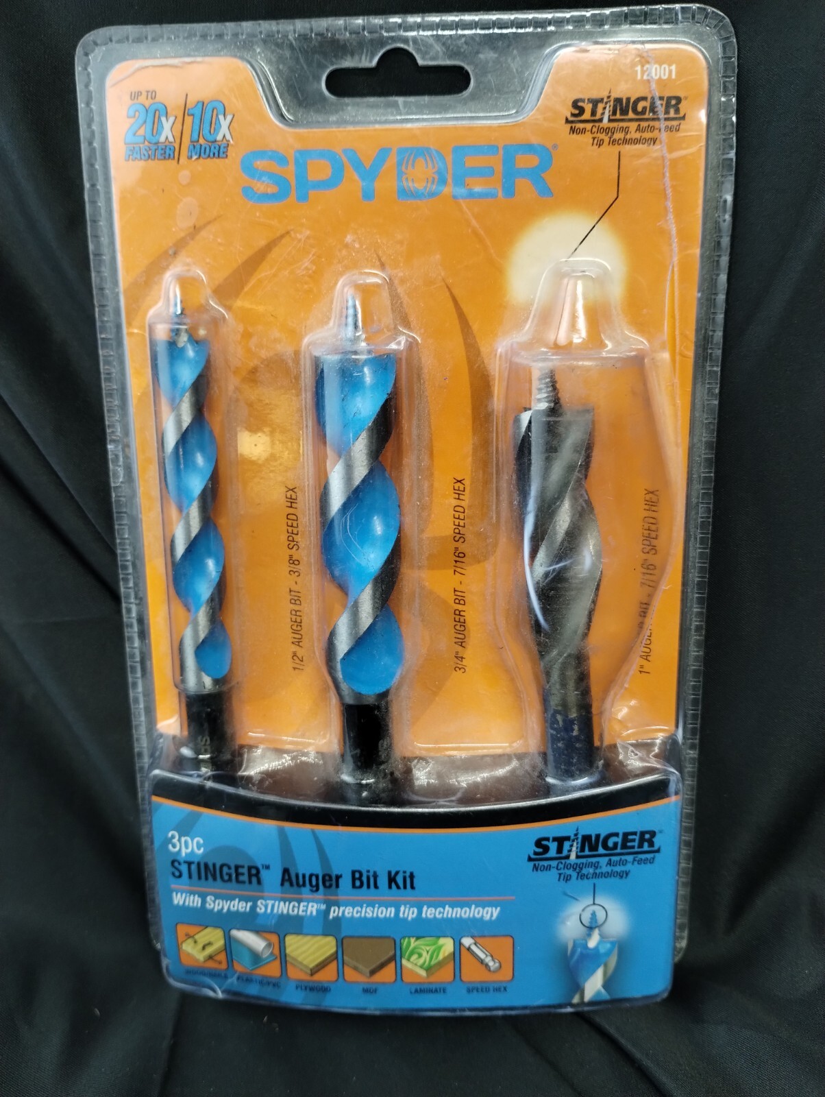 Spyder Stinger 3-Piece Woodboring Auger Drill Bit Set | eBay