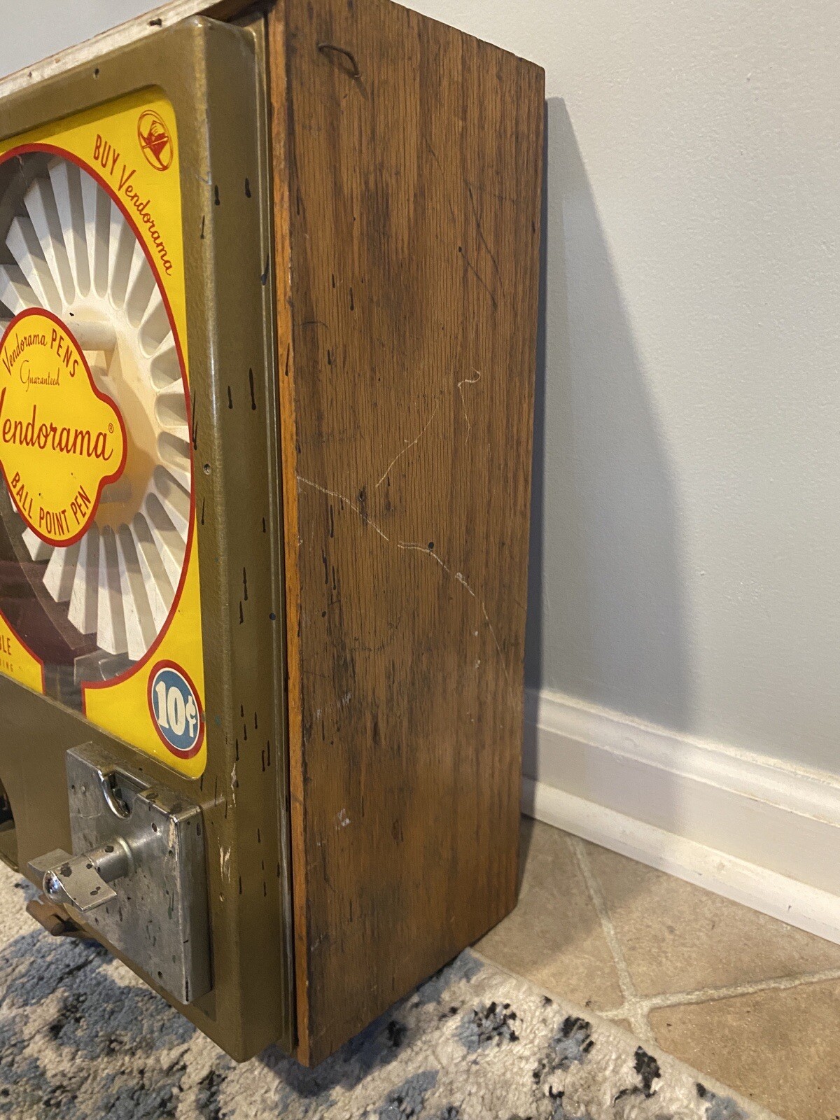 TESTED & WORKING Vintage Vendorama Coin Op 10¢ Ballpoint Pen Vending ...