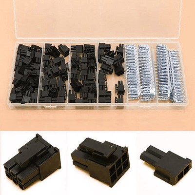 400pcs Female Terminal Crimp Pin with 50pcs 5557 8(6+2)P Connector Plug ...
