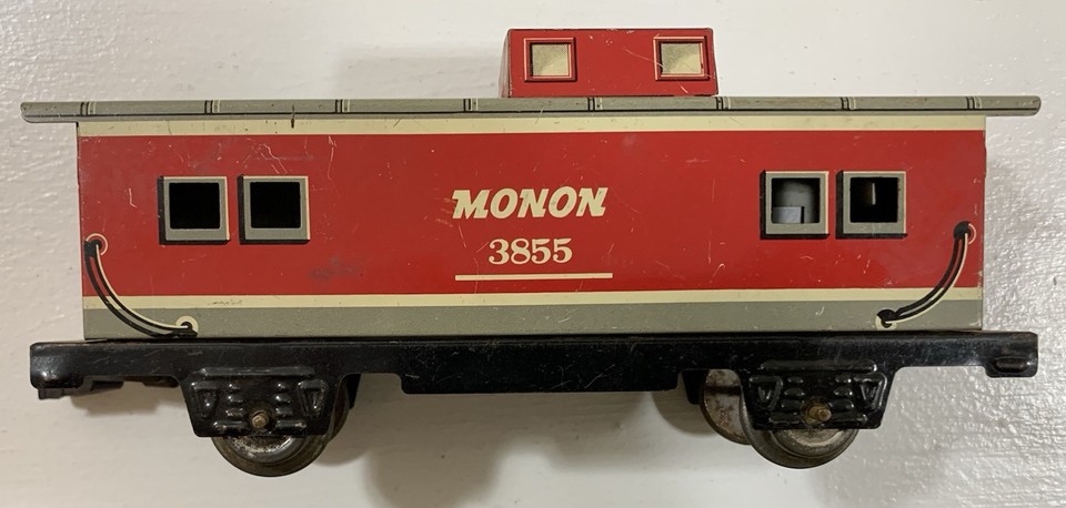 Marx train - 7 inch 3855 Monon Caboose - Knuckle Coupler | eBay