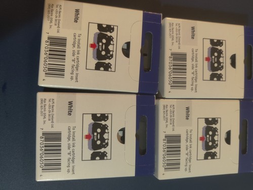 ALPS WHITE INK CARTRIDGES - NOS OEM - Part #106050-00 Lot Of 4 | eBay