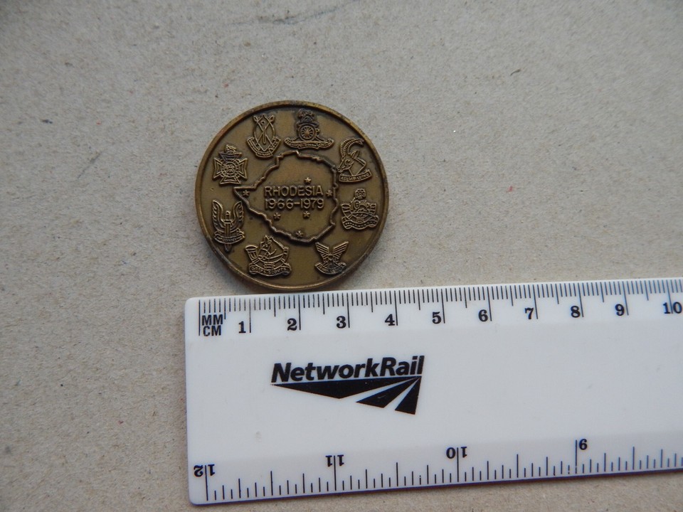Rhodesia Original Security Forces Challenge Coin 1966-79 Medallion ...