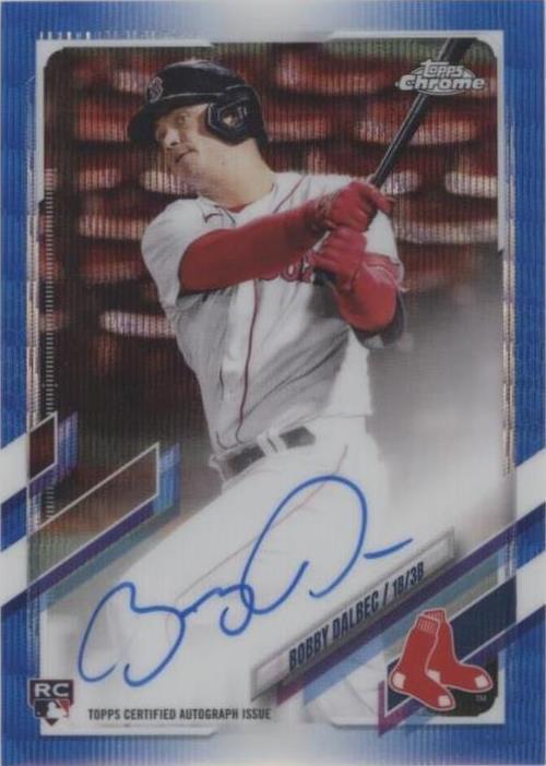 2021 Topps Chrome - Rookie Autographs Bobby Dalbec #RA-BD Blue ...