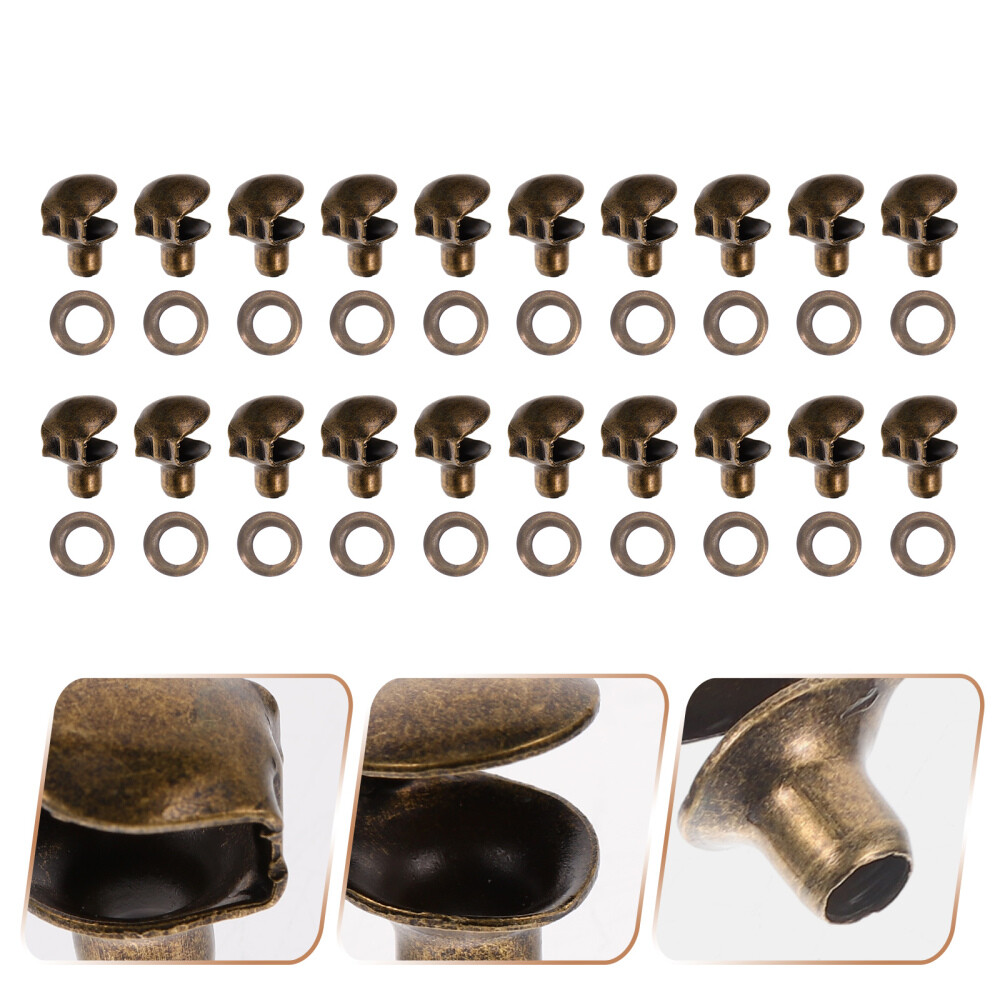 20 Pcs Eyelet Buckles Rivets for Shoes Boot Lace Hook Shoelace Fastener ...