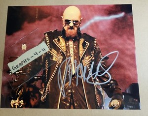 Rob Halford Signed Judas Priest Autograph Fight Proof COA x | eBay