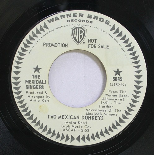 Pop Promo 45 The Mexicali Singers - Two Mexican Donkeys / Hey, Look Me ...