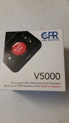 CPR V5000 Call Blocker Black Pre-Loaded with 1500 Known Scam Numbers ...