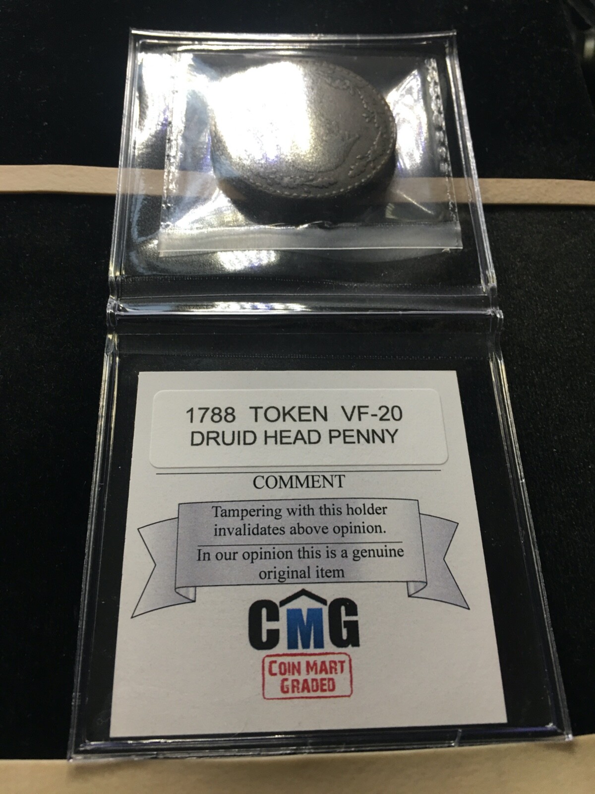 1788 Druid Head, Penny Token ; Coin Mart Graded**VF-20** #025478 | eBay