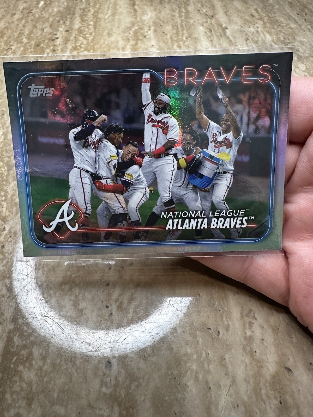 2024 Topps Series 1 Atlanta Braves Team Card #154 Rainbow Foil | eBay