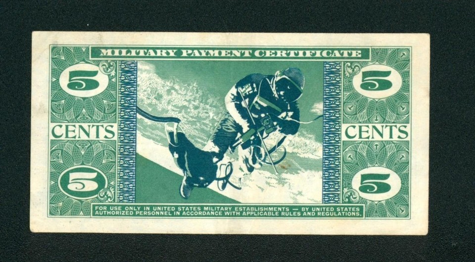 Series 681 5 cents US Military Payment Certificate ** PAPER CURRENCY | eBay