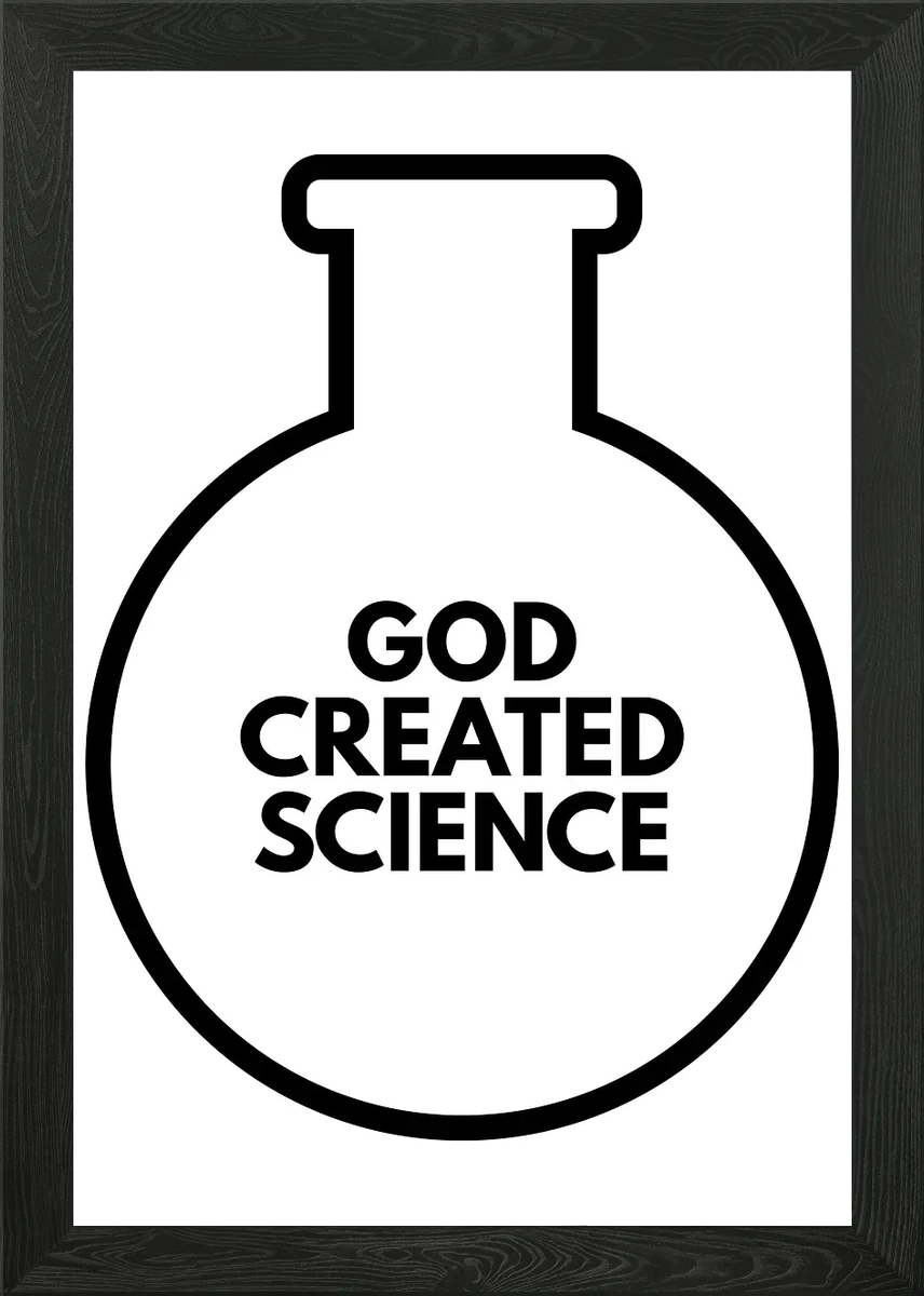 God created science Framed Wall Art Poster Canvas Print Picture | eBay UK
