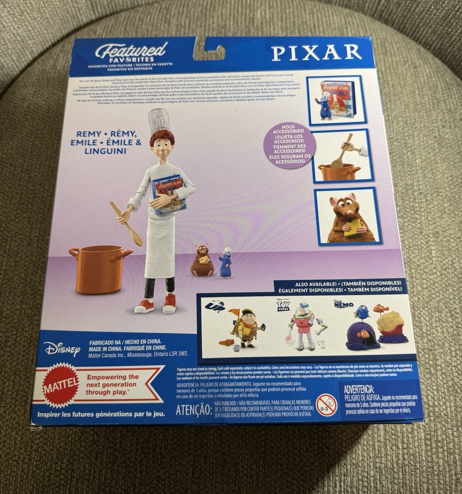 Disney Pixar Ratatouille Featured Favorites Remy Emile Linguini New in ...