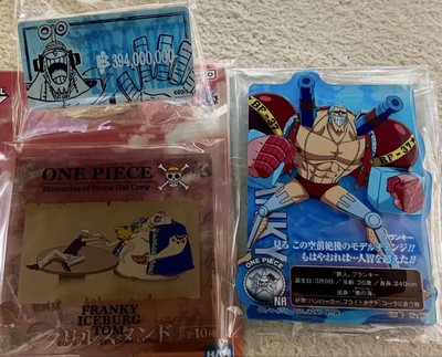 Postal One Piece Franky 3-Piece Set Acrylic Stand Bounty Badge Japan ...