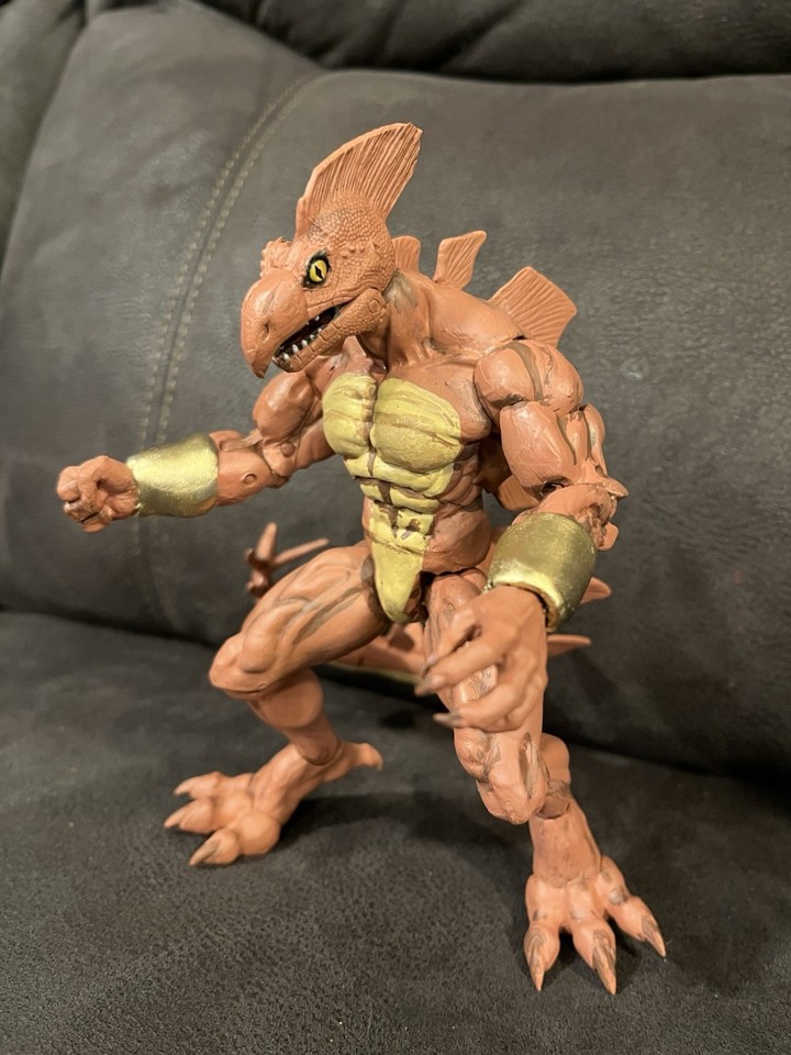 Marvel Legends Custom STEGRON - Spider Man Ka-Zar Zabu Lizard Rhino ...