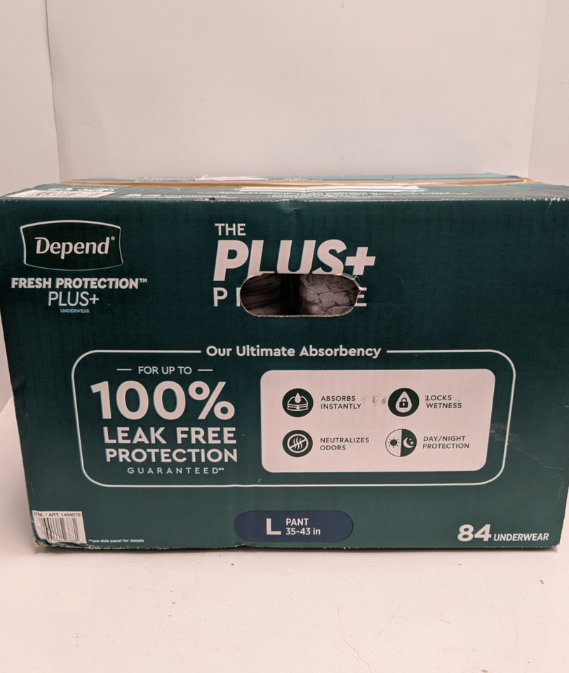 Depend Protection Plus Ultimate Underwear for Men Large 84 Count Case ...