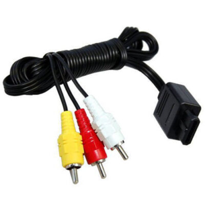 N64 To AV Audio Video AV Cable Cord to RCA for Nintendo GameCube N64 64 ...