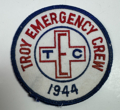 3" Troy Emergency Crew 1944 TEC - EMS EMT Rescue Paramedic Fire Patch ...