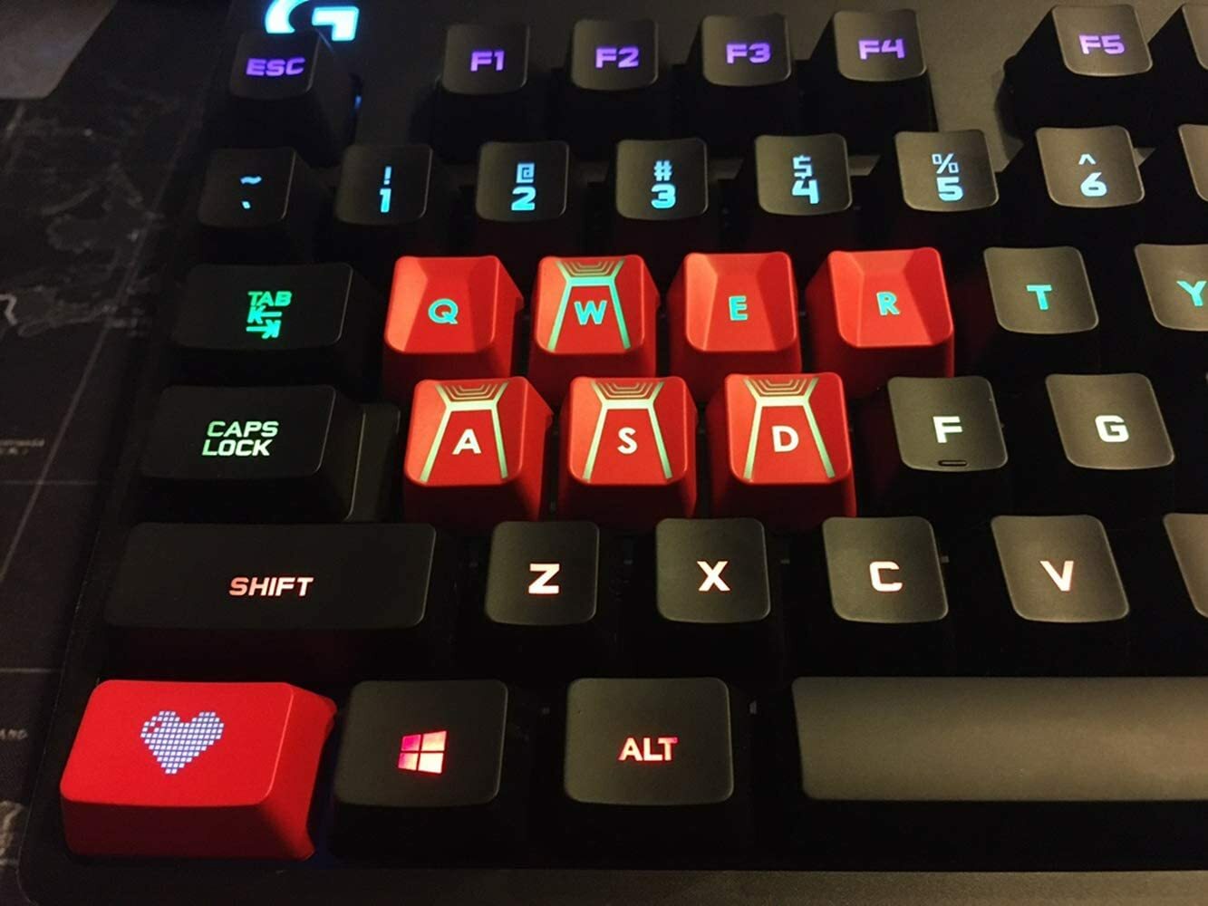 FPS/MOBA Game Romer-G Switch Backlit Keycap for All Logitech Mechanical ...