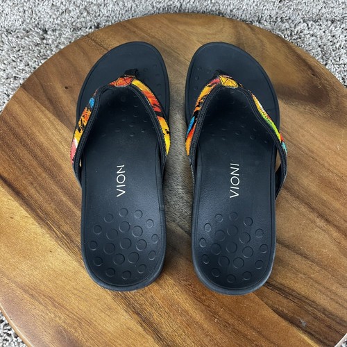 Vionic Pacific High Tide Sandals Women Size 10 Multicolor Platform Flip ...