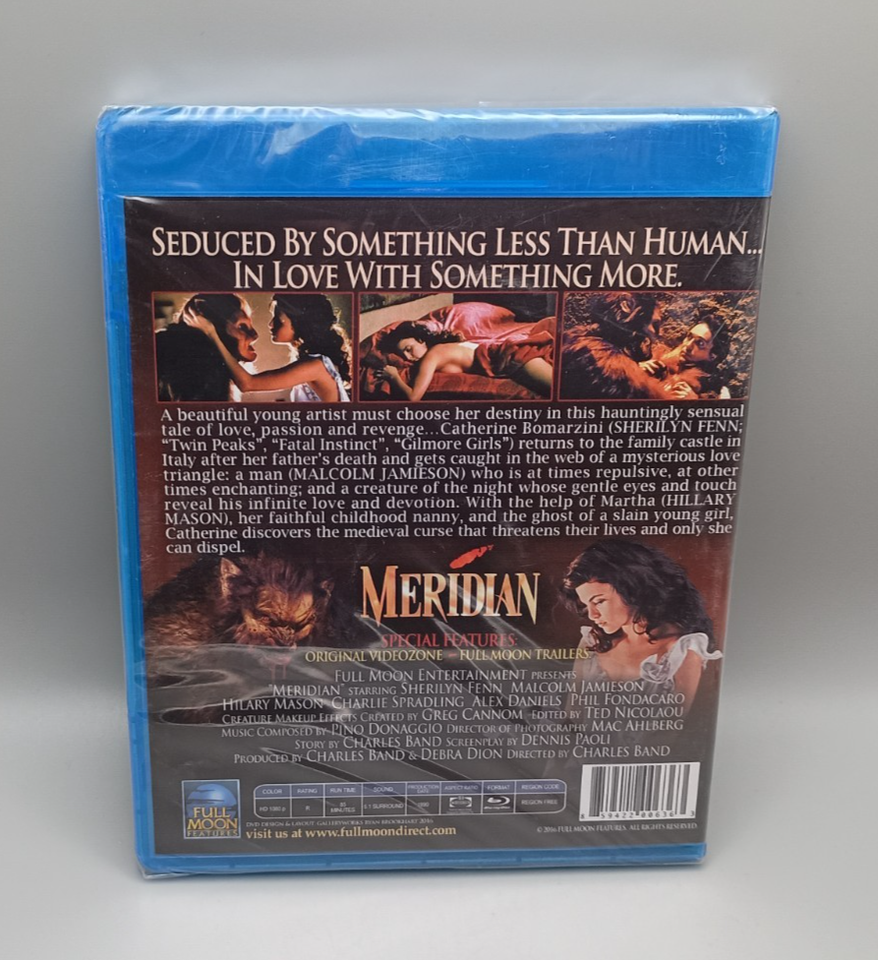 Meridian (1990) NEW Blu-ray Sherilyn Fenn Full Moon Features SEALED | eBay