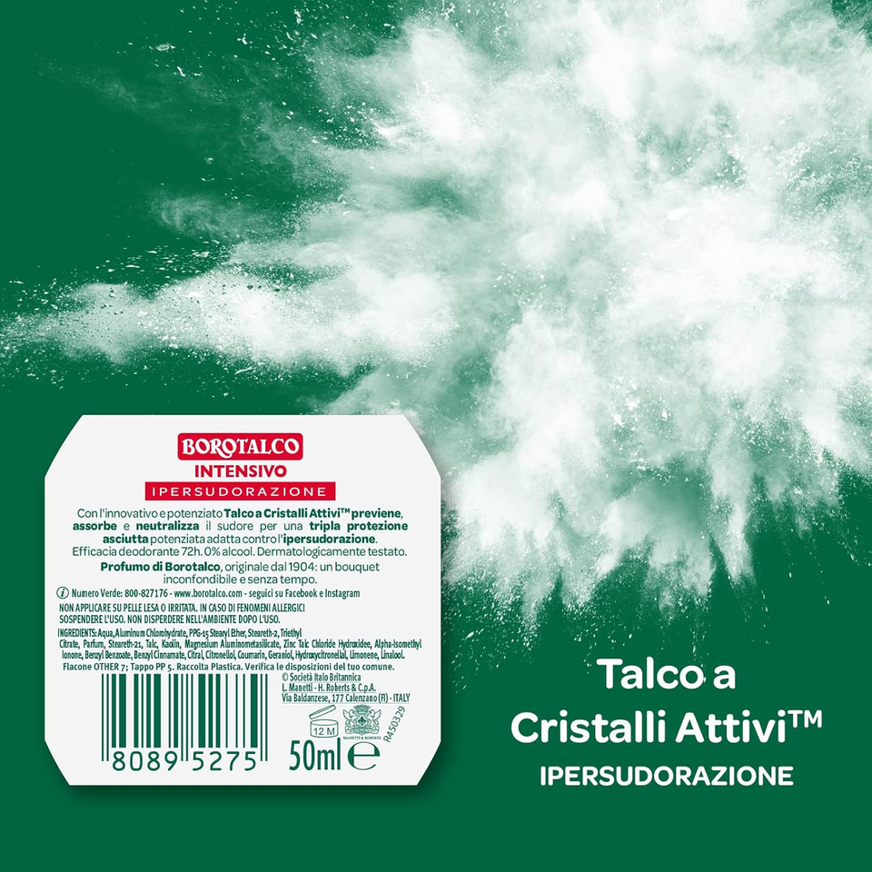 , Deodorante Roll on Intensivo, Formula Senza Alcool E Con Talco a ...