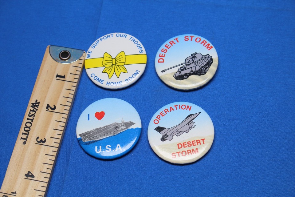 Operation Desert Storm Pin Button American Flag USA lot | eBay