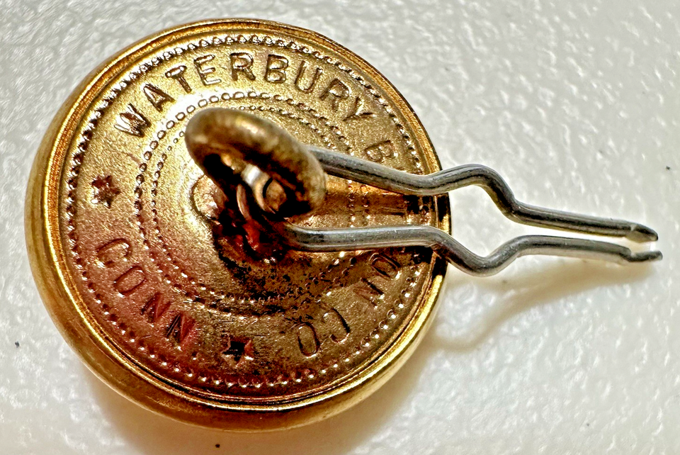 Vintage Waterbury Button Co Brass Military Buttons Pair – Detachable ...