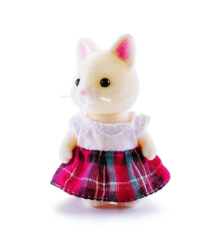 Sylvanian Families Calico Critters Sister Plaid Dress & Red Blazer ...