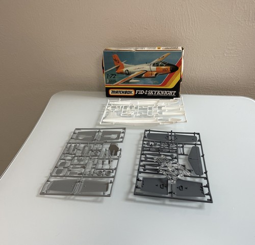 1987 Matchbox PK-134 F3D-2 SKYKNIGHT Complete Model Airplane Kit 1/72 ...